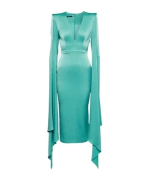 Alex Perry Crêpe Midi Dress - Green