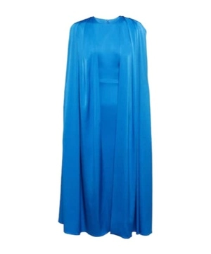 Alex Perry Beckett Satin Crepe Midi Dress - Blue