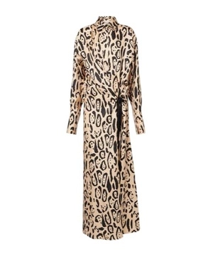 Sportmax Printed Silk Twill Gown - Nude