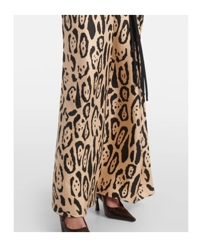 Sportmax Printed Silk Twill Gown