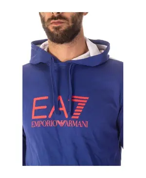 EA7 Hooded Long-sleeved Sweater Pants Two-piece Suit