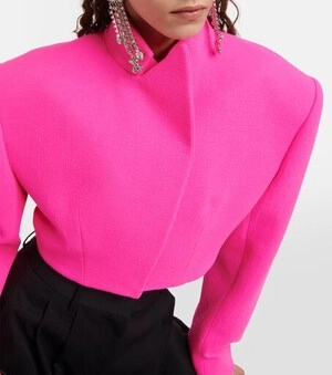 Alexandre Vauthier Cropped Wool Jacket