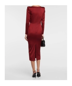 Alex Perry Satin Crêpe Midi Dress
