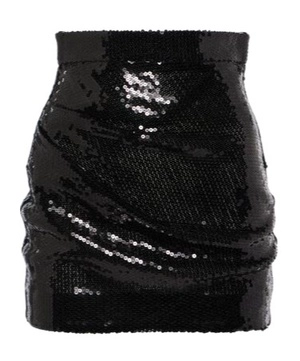Alex Perry High-rise Sequined Miniskirt - Black