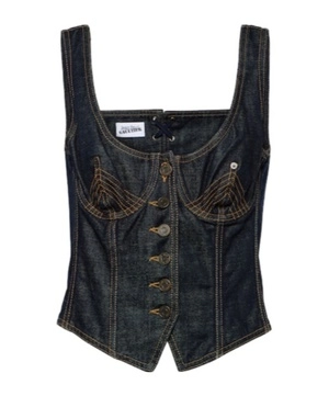 JEAN PAUL GAULTIER Denim Vest - Black