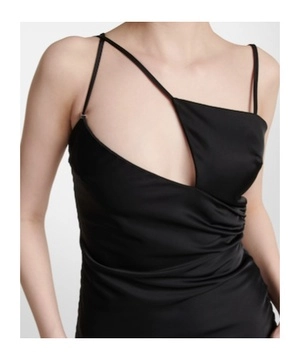 Attico Melva Asymmetric Maxi Dress