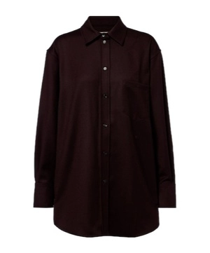 Victoria Beckham Virgin Wool Shirt - Black