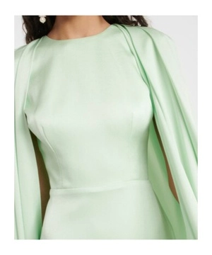 Alex Perry Beckett Satin Crepe Midi Dress