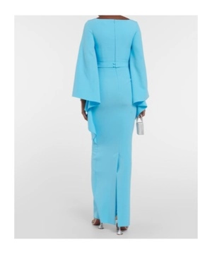 SAFIYAA LONDON Boatneck Flared Maxi Dress