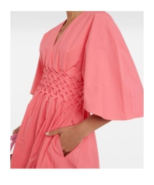 ROKSANDA Esti Cotton Poplin Midi Dress - Pink