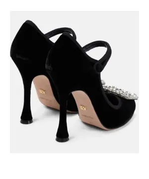 Giambattista Valli Embellished Velvet Pumps