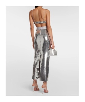 Alex Perry Denton Sequin-embellished Maxi Skirt