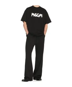 MSGM Logo-printed Crewneck T-shirt