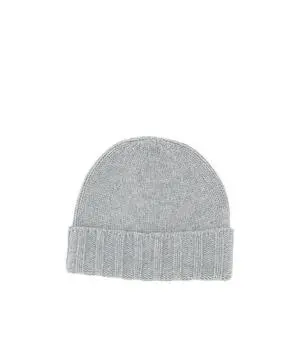 DRUMOHR Ribbed Beanie Hat - Gray