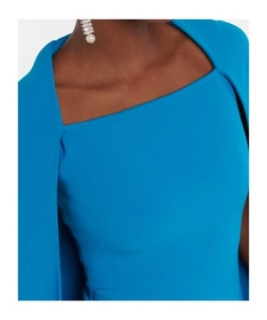 SAFIYAA LONDON Cape Crêpe Maxi Dress