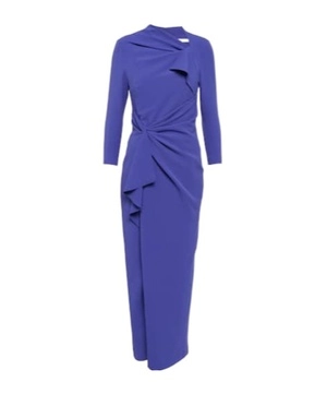 SAFIYAA LONDON Crepe Maxi Dress - Blue