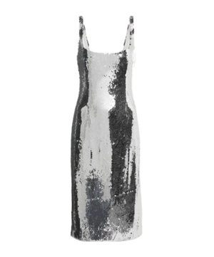 Magda Butrym Sequined Midi Dress - Black