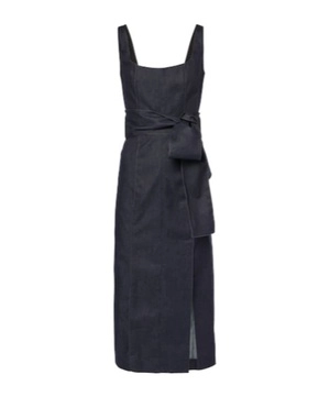 Carolina Herrera Denim Midi Dress - Black