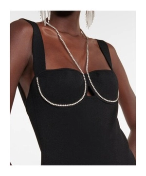 Galvan Celeste Embellished Knit Midi Dress