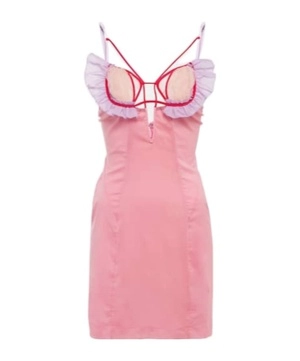 NENSI DOJAKA Silk-blend Minidress - Pink