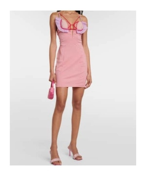 NENSI DOJAKA Silk-blend Minidress