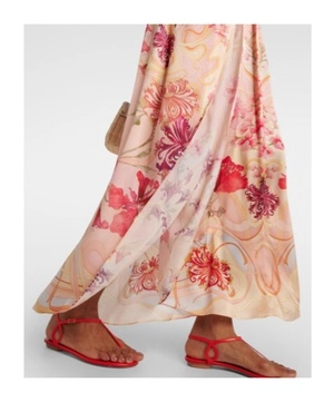 Camilla Embellished Floral Silk Kaftan