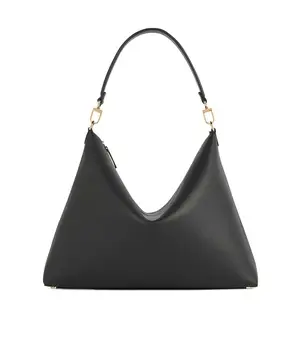 TOTEME Medium-sized Leather Bevel Bag - Black