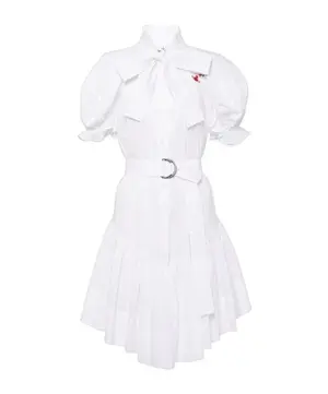 VIVIENNE WESTWOOD Short-sleeved Shirt Dress - White