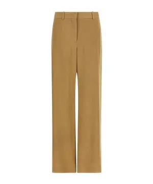THE ROW Dender Pleated Wide Trousers - Brown