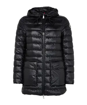 Moncler Logo-stamped Down Jacket - Black