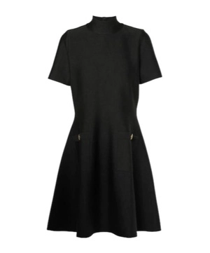 Oscar De La Renta Wool-blend Minidress - Black