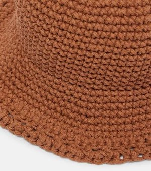 Magda Butrym Crochet Cotton Bucket Hat