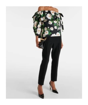Carolina Herrera Floral Off-shoulder Top