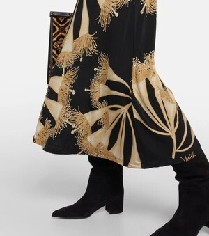 Johanna Ortiz Halterneck Jersey Midi Dress