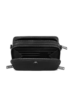 Dior Cd Icon Zipped Pouch With Strap