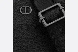 Dior Cd Icon Zipped Pouch With Strap