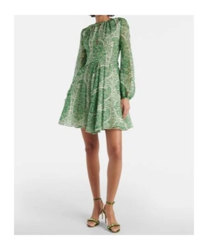 Giambattista Valli Printed Silk Georgette Minidress