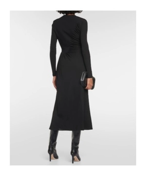 Tory Burch Ruched Midi Dress