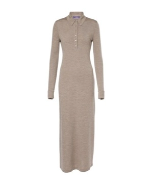 Ralph Lauren Knitted Polo Dress - Nude