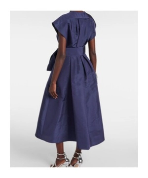 Carolina Herrera Bow-detail Silk Midi Dress