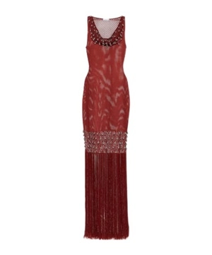 Rabanne Embellished Crochet Midi Dress