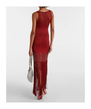 Rabanne Embellished Crochet Midi Dress