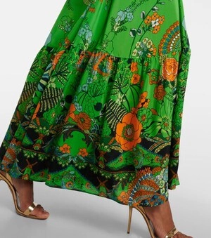 Camilla Embellished Floral Silk Maxi Dress