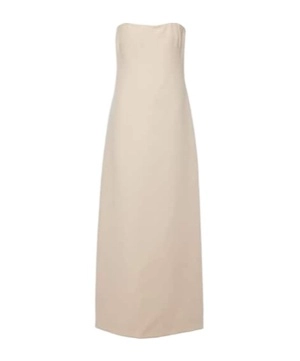 Gabriela Hearst Opus Wool And Silk Midi Dress - Nude