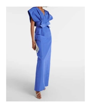 Carolina Herrera Bow-detail Silk Faille Gown
