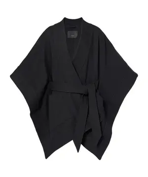 Wardrobe.NYC Belted Cape - Black