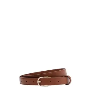 Victoria Beckham Dorian B Leather Belt - Brown