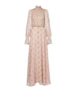 Blumarine Silk Georgette Gown - Nude