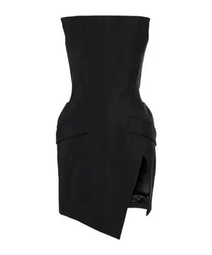MUGLER One-shoulder Sleeveless Dress