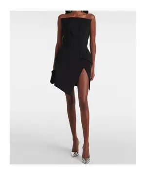 MUGLER One-shoulder Sleeveless Dress